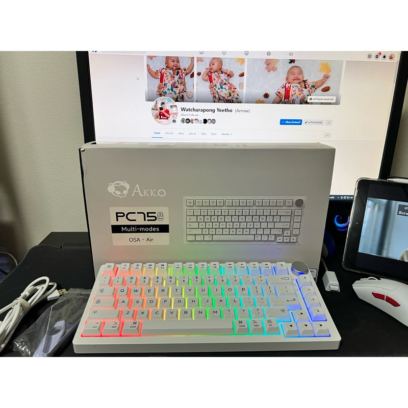 Akko PC75B plus Multi-modes Akko air sw hotswap | Shopee Thailand