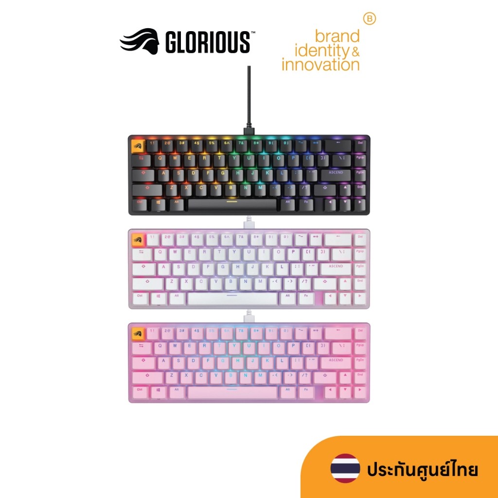 Glorious GMMK 2 Keyboard 65% Layout (Fox switches) มีให้เลือก 3 สี ...
