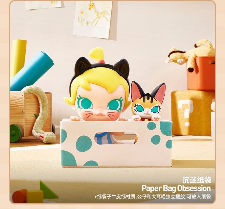 ฟิกเกอร์ซีรีส์สนุกสนาน Baby Molly Meow จาก POPMART ของตกแต่งทันสมัย ...