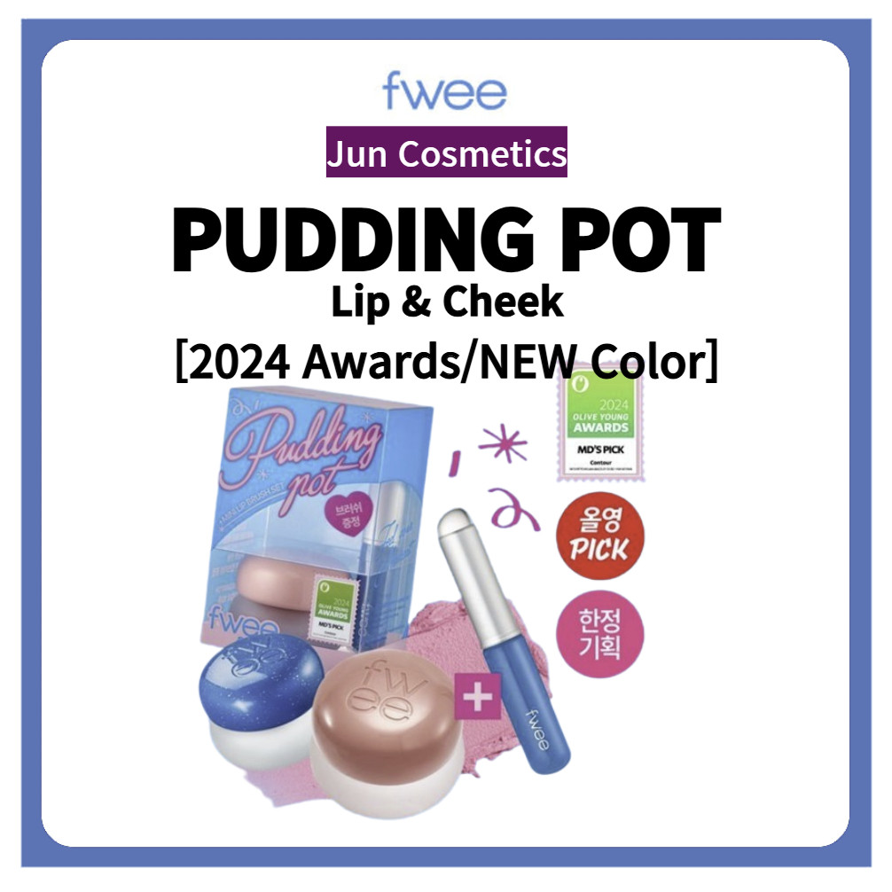 [FWEE] Lip & Cheek Blur Pudding Pot 35 สี / New Korea Multi Smudge Lip ...