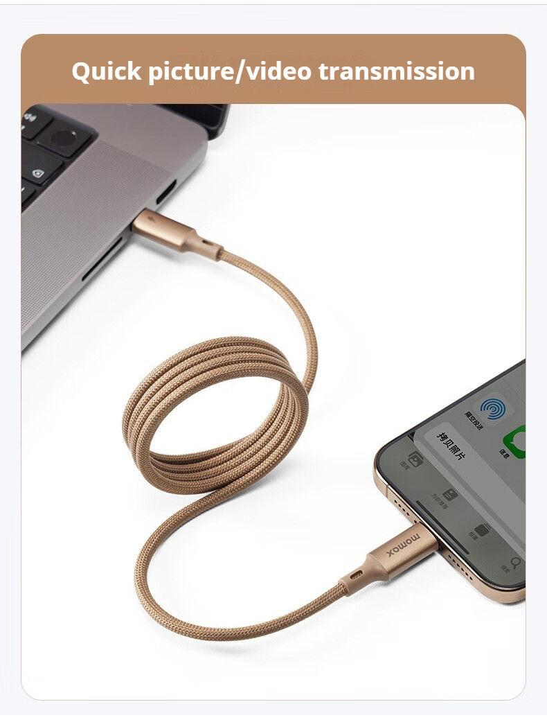 Momax 60W 100W PD Cable Mag.Link Magnetic Cables Braided USB-C to USB-C ...