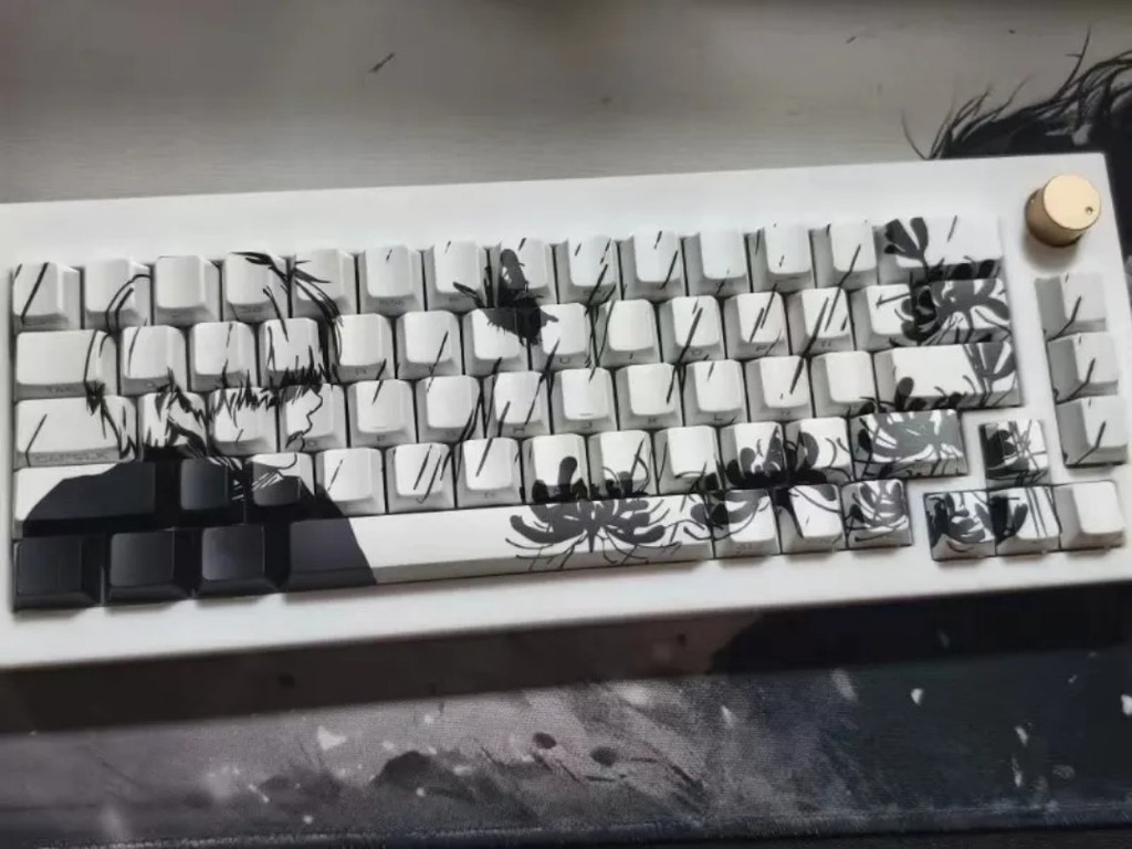 ชุดใหญ่Kaneki Ken Keycap 130 คีย์โปรไฟล์เชอร์รี่ PBT Letter Side ...