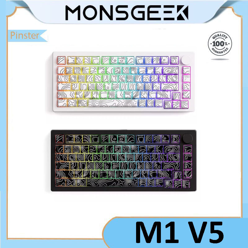 Monsgeek M1 V5-SP อลูมิเนียมอัลลอยด์สามโหมดแป้นพิมพ์เครื่องกลที่กําหนด ...