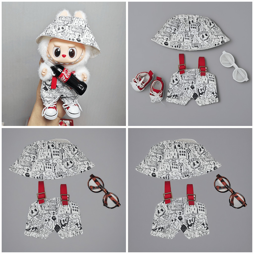 15 ซม. 17 ซม. เสื้อผ้า Labubu Coca-Cola Labubu Macaron V1 V2 Baby Three ...