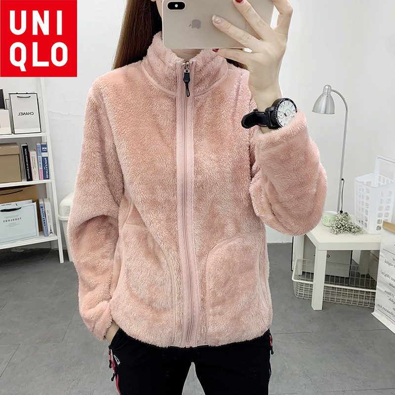 Uniqlo เสื้อแจ็คเก็ตขนแกะปะการังสองด้าน - เสื้อโค้ทกันหนาวผู้หญิงเพื่อให้ความอบอุ่น - ขนาด M-4XL ...