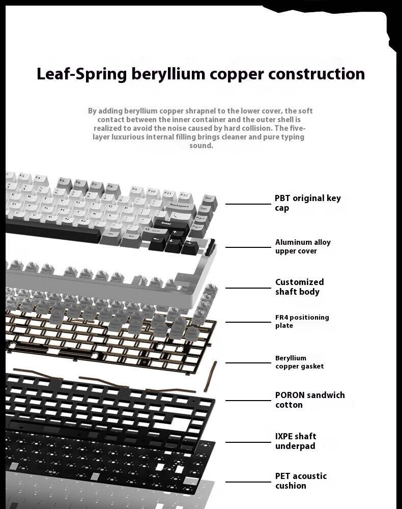 Weikav Stars 75 คีย์บอร์ดเชิงกลที่กําหนดเองโลหะสําเร็จรูป CNC ...