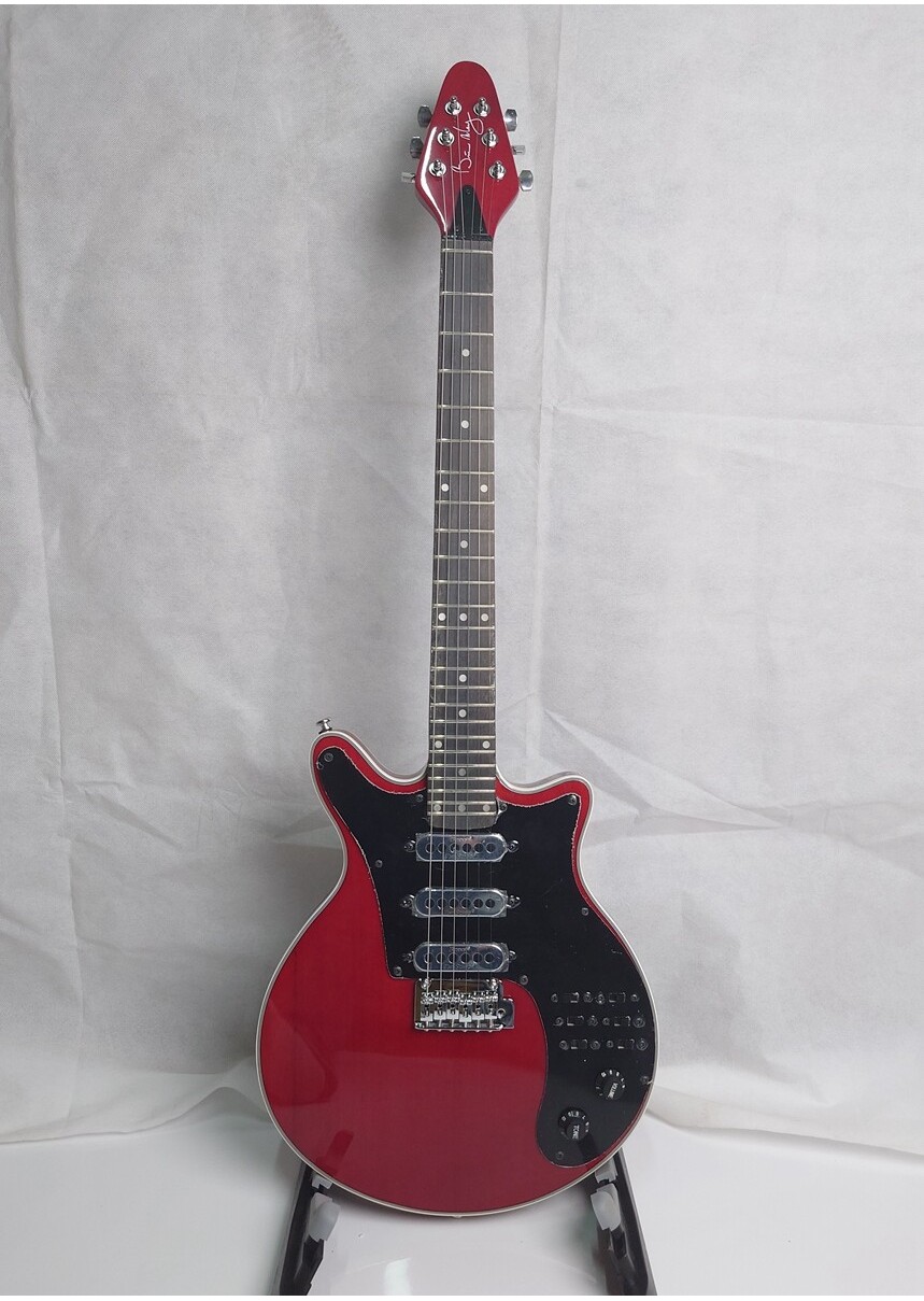 Brian May Clear Red Guitar 24 Frets 3 Burns Tri-Sonic pickups กีตาร์มือ ...
