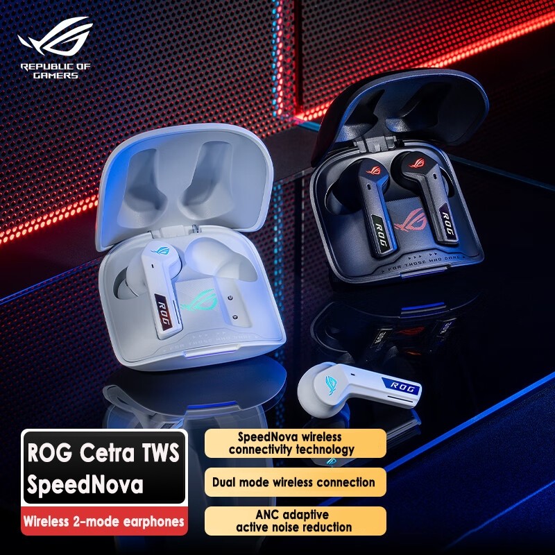 ใหม่ Original ASUS ROG Cetra TWS SpeedNova หูฟังบลูทูธหูฟังไร้สาย 2 ...