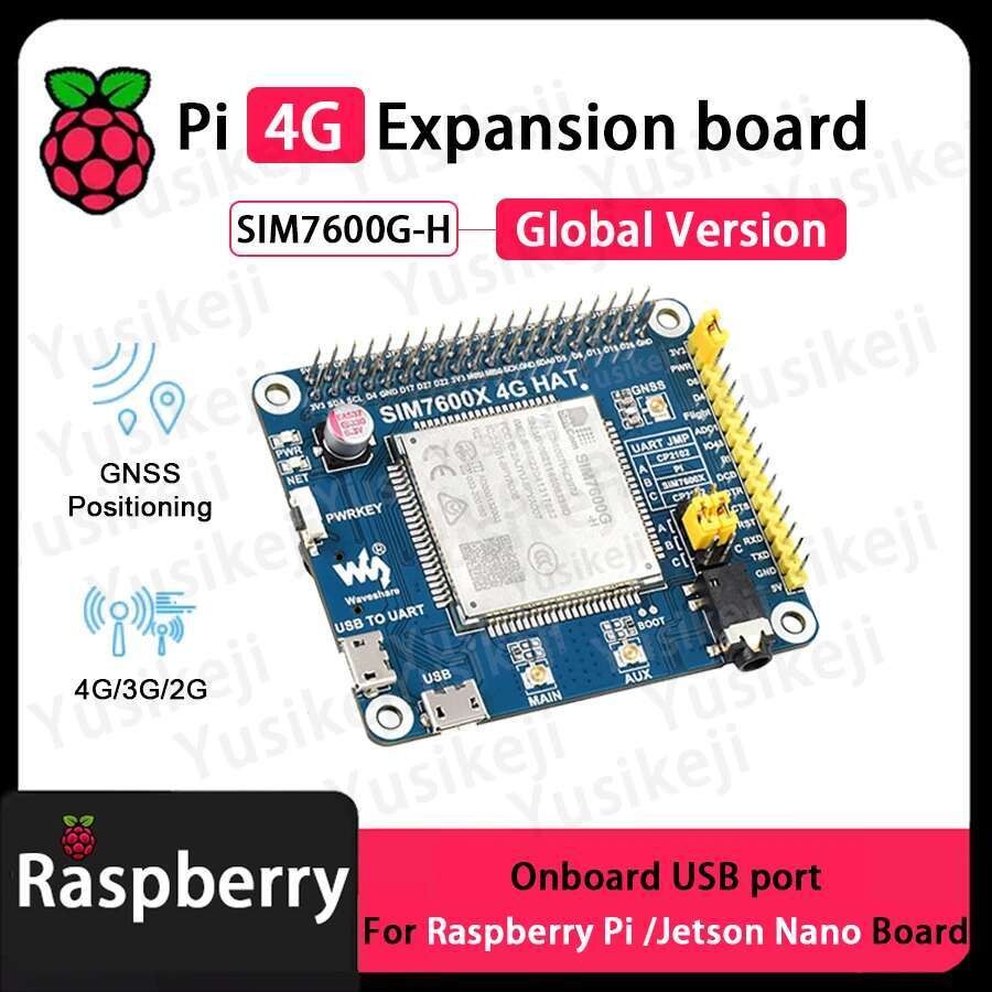 โมดูล Raspberry Pi 4G , โมดูล SIM7600G-H 4G ,บอร์ดขยาย Raspberry Pi 4 ...