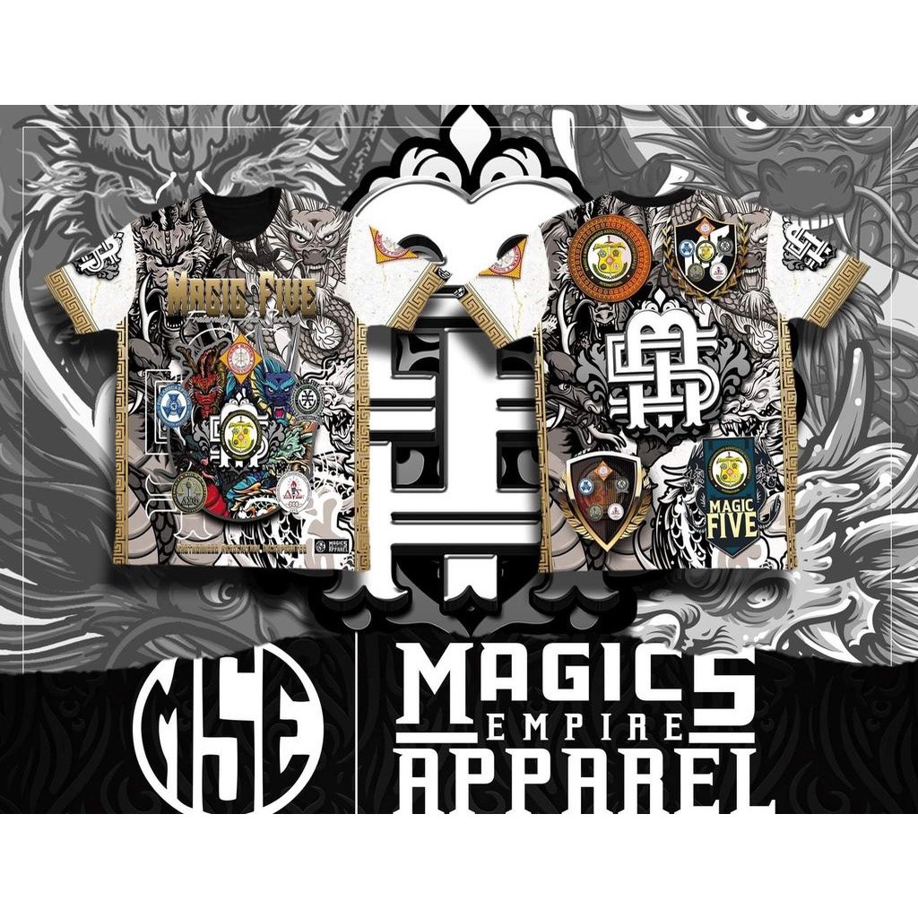 Magic Five Brotherhood เสื้อระเหิดเต็มรูปแบบ Magic Five Frat Shir ...