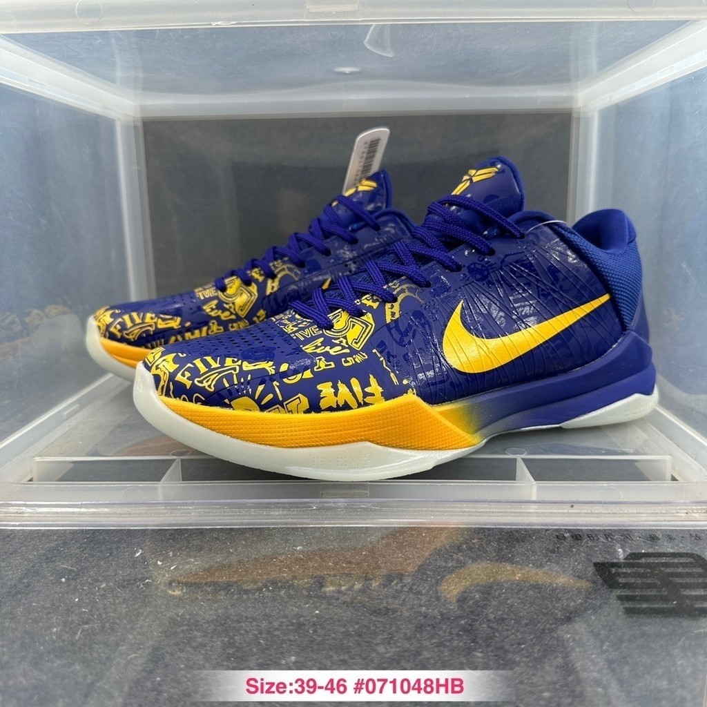 จุดยิงจริง Nike Zoom Kobe 5 zk5 Bruce Lee Kobe 5รองเท้าบาสเก็ตบอลสีดำ ...