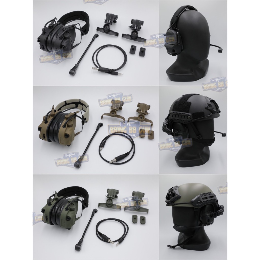 หูฟังสื่อสาร ทรง Ops-Core AMP (FCS tactical communication headset ...