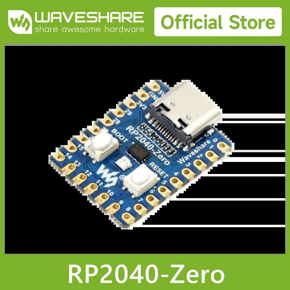 Waveshare RP2040-Zero, A Low-Cost, บอร์ด Pico-Like MCU ประสิทธิภาพสูงตาม Raspberry Pi ...