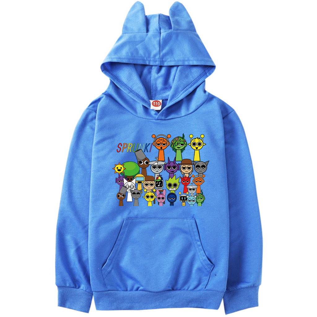 Sprunki Hoodie Sprunki Incredibox Rabbit Ears Outerwear เสื้อสเวตเตอร์ ...