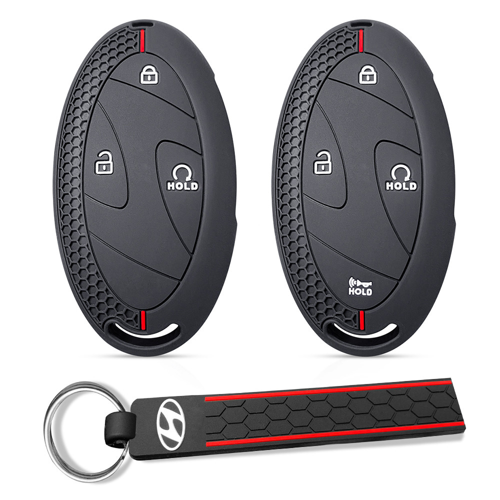 Hyundai ioniq 5 6 7 kona 2021 2024 2025 ใหม่ Grand Prix GN7 Elantra ซิลิโคนรถพวงกุญแจผู้ถือปลอก ...