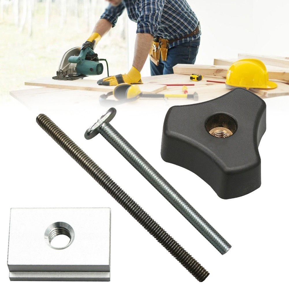 ⭐ฟิเวนสตาร์⭐M8 T-Slot Slider T-Track Jig สกรู Fixture Rail อุปกรณ์เสริม ...