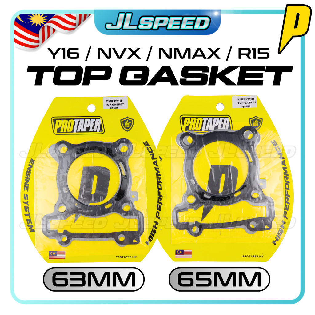 Protaper Y16 Y16ZR / NVX / NMAX / R15 V3 / MT15 Racing Top ปะเก็นหัวและปะเก็นบล็อก (63 มม. / 65 ...