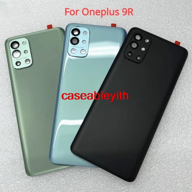 Yib- สําหรับ Oneplus 9R ฝาหลังแบตเตอรี่ 1 + 9R กระจกด้านหลังแบตเตอรี่กรณีประตูแผงซ่อม One Plus ...