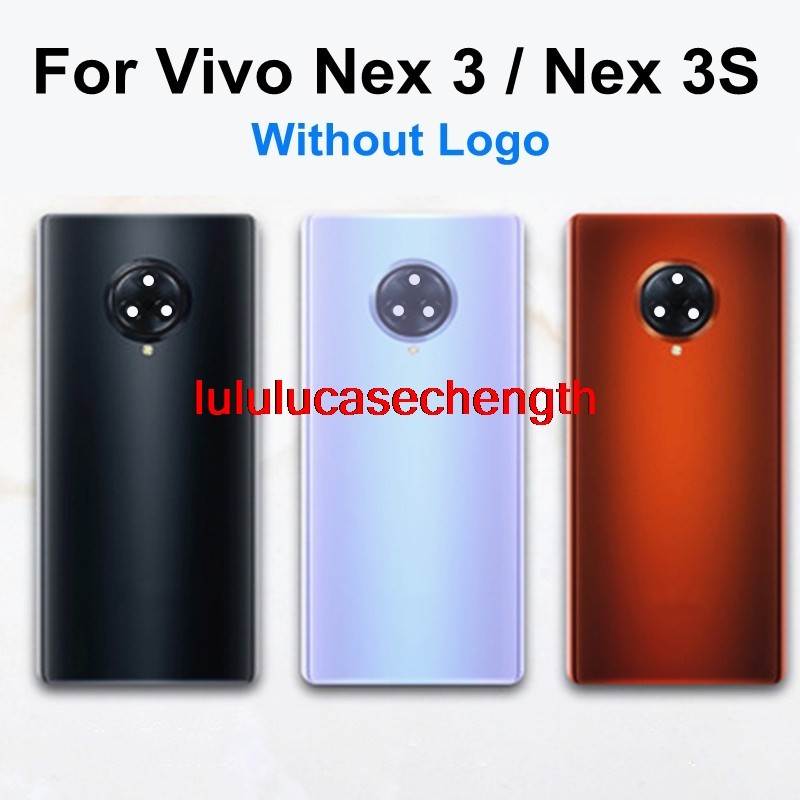 Bei- สําหรับ VIVO NEX 3 3S 5G ฝาหลังแบตเตอรี่ด้านหลังกระจกแผงประตูสําหรับ VIVO NEX3 กรณีกระจก ...