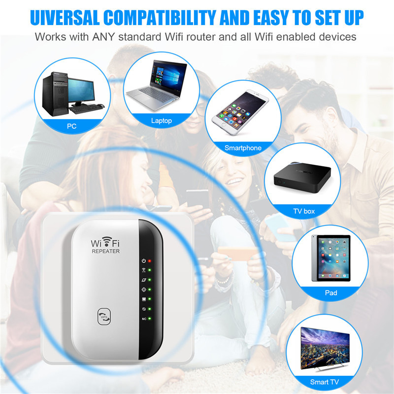 [คลังสินค้าพร้อม] 300mbps Wireless Wifi Repeater 2.4G Router Wifi Range ...