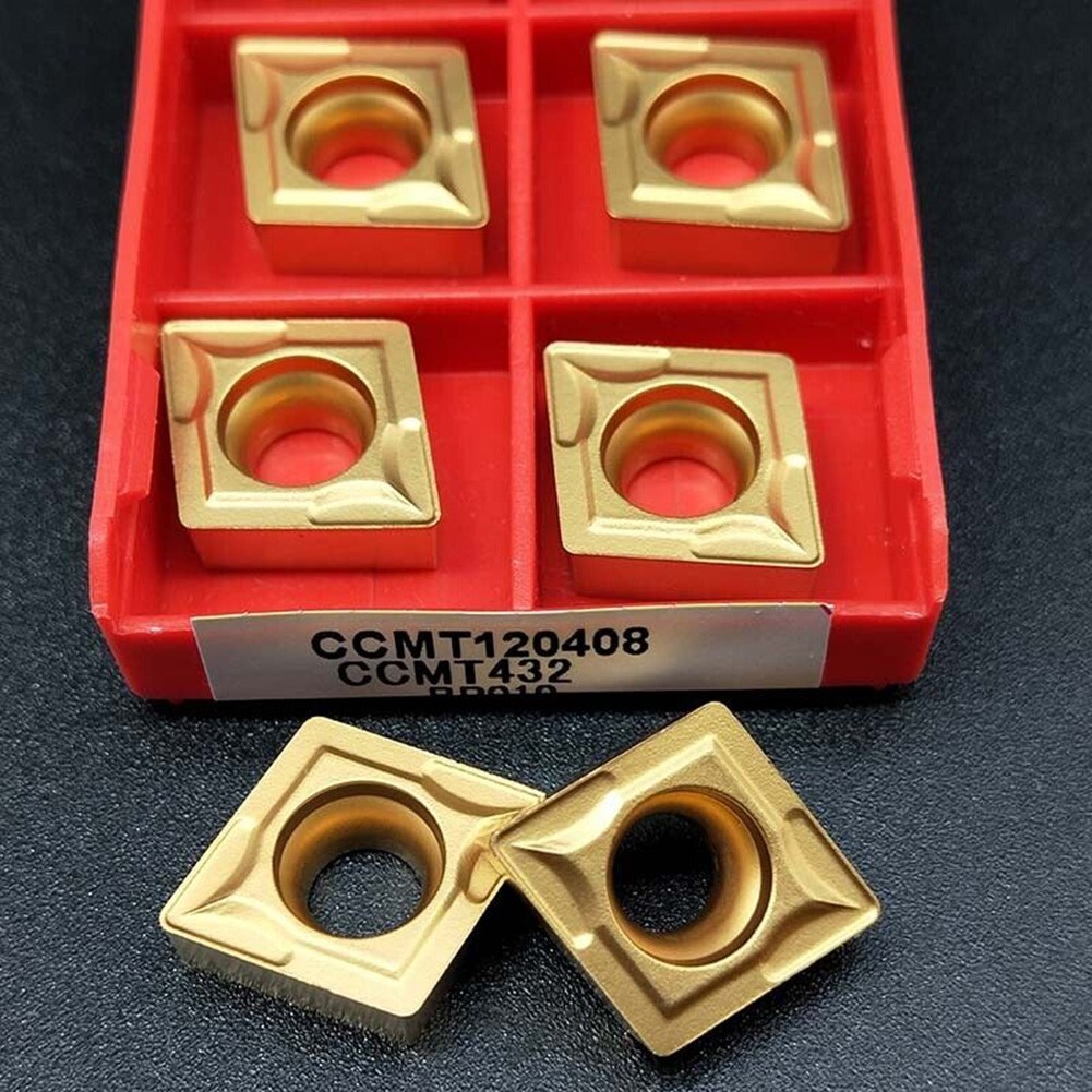 JOYLF 10 ชิ้น CCMT120408 แผ่นไฟเลี้ยว CNC ภายนอก CARBIDE BLADE CCMT 432 | Shopee Thailand