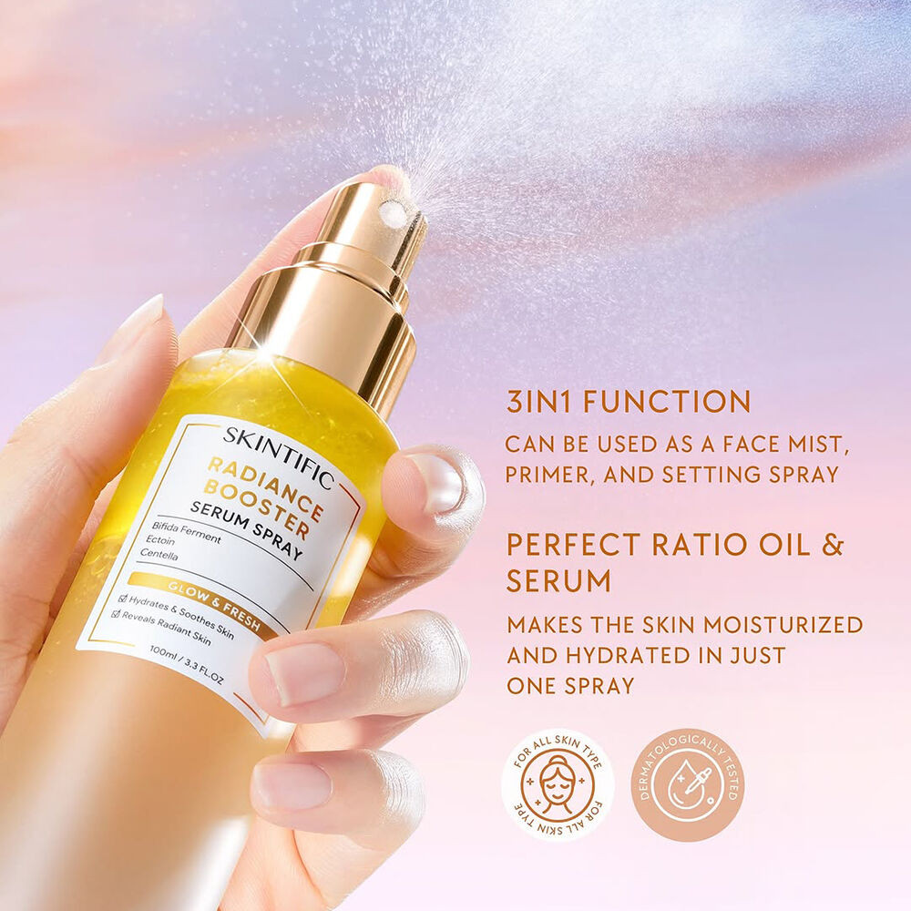 SKINTIFIC Radiance Booster Serum Spray 100ml สคินทิฟฟิค สเปรย์เซรั่ม ...