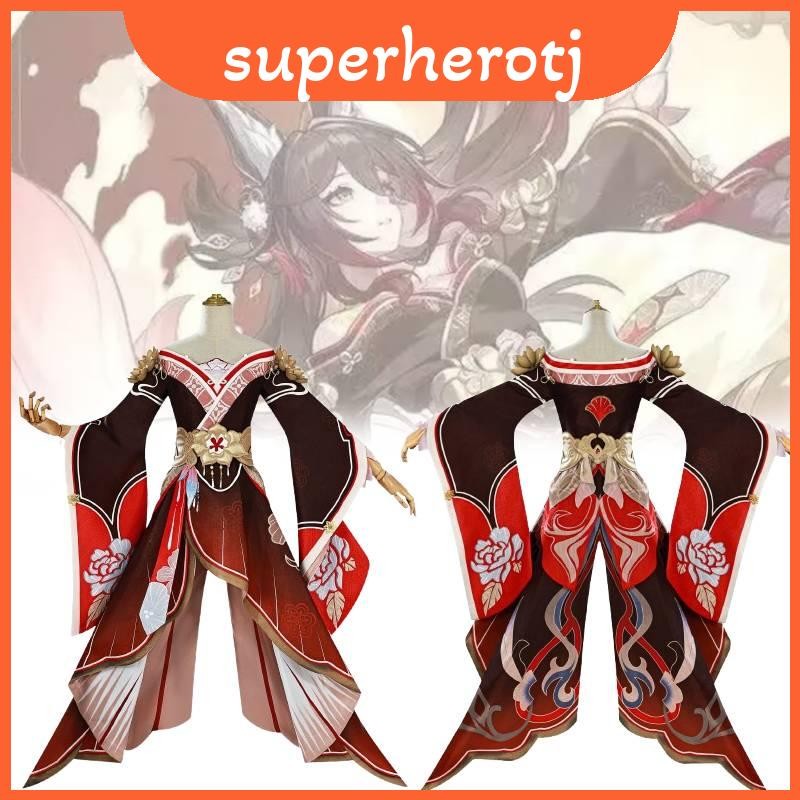 Red Honkai Delightful Star Rail คอสเพลย์ Ensemble พร้อมผ้าโพลีเอสเตอร์ ...