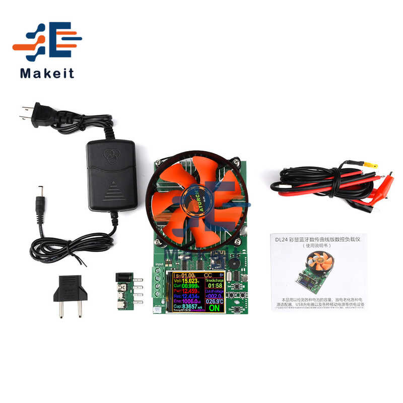 Dl24 Dl24p DC USB Tester โหลดอิเล็กทรอนิกส์แบตเตอรี่เครื่อ | Shopee ...