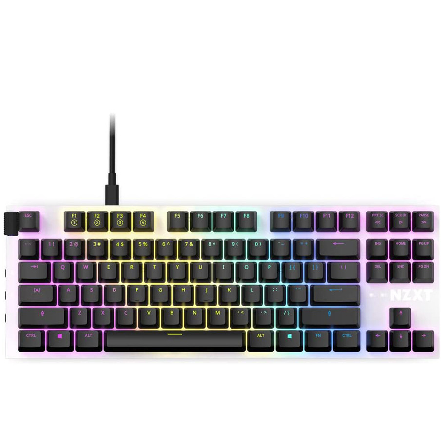 (คีย์บอร์ด) KEYBOARD NZXT FUNCTION TENKEYLESS (MATTE WHITE - GATERON ...