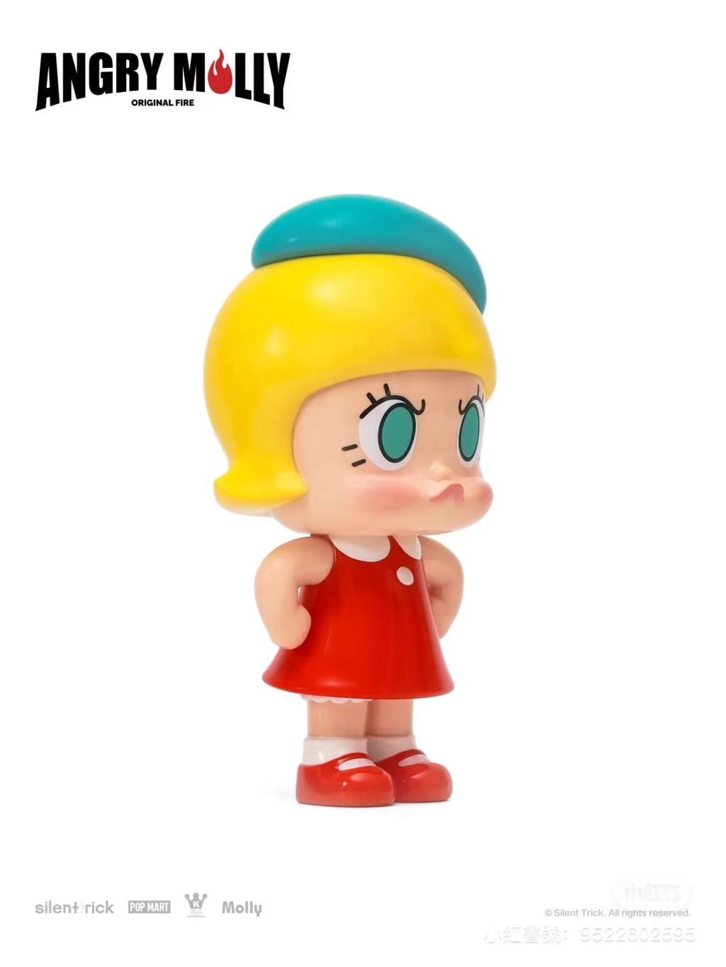 [Popmart] ของแท้ในสต็อก Angry MOLLY v1ไฟเดิมรุ่นแรกทำมือเด็กใหญ่เล่น ...