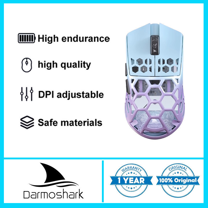 Darmoshark M2 เมาส์ไร้สายสามโหมดแมกนีเซียม TTC รองรับ 4k | Shopee Thailand