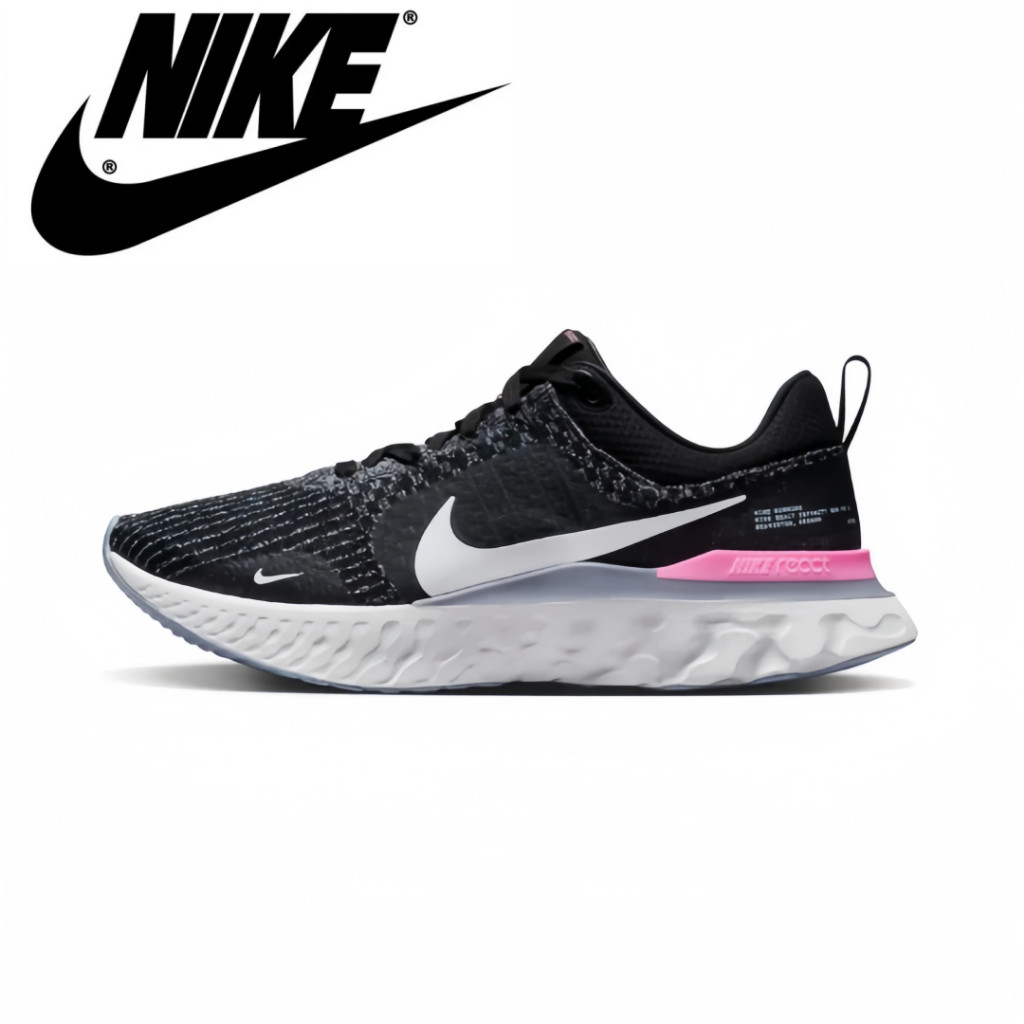 2024 ♞Nike React Infinity Run Flyknit 3 สีดำ（ของแท้ 100 %）รองเท้าผ้าใบ ...