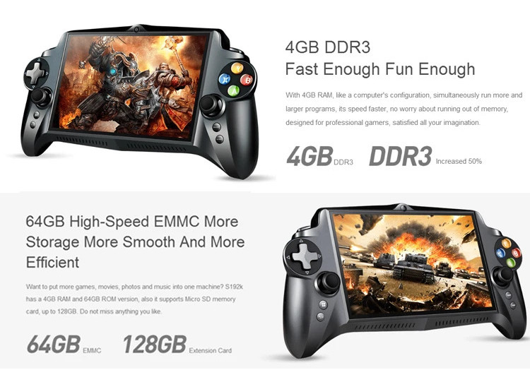 JXD s192k หน้าจอ IPS 7นิ้ว RAM 4GB 64GB ROM Quad Core แท็บเล็ตพีซี ...