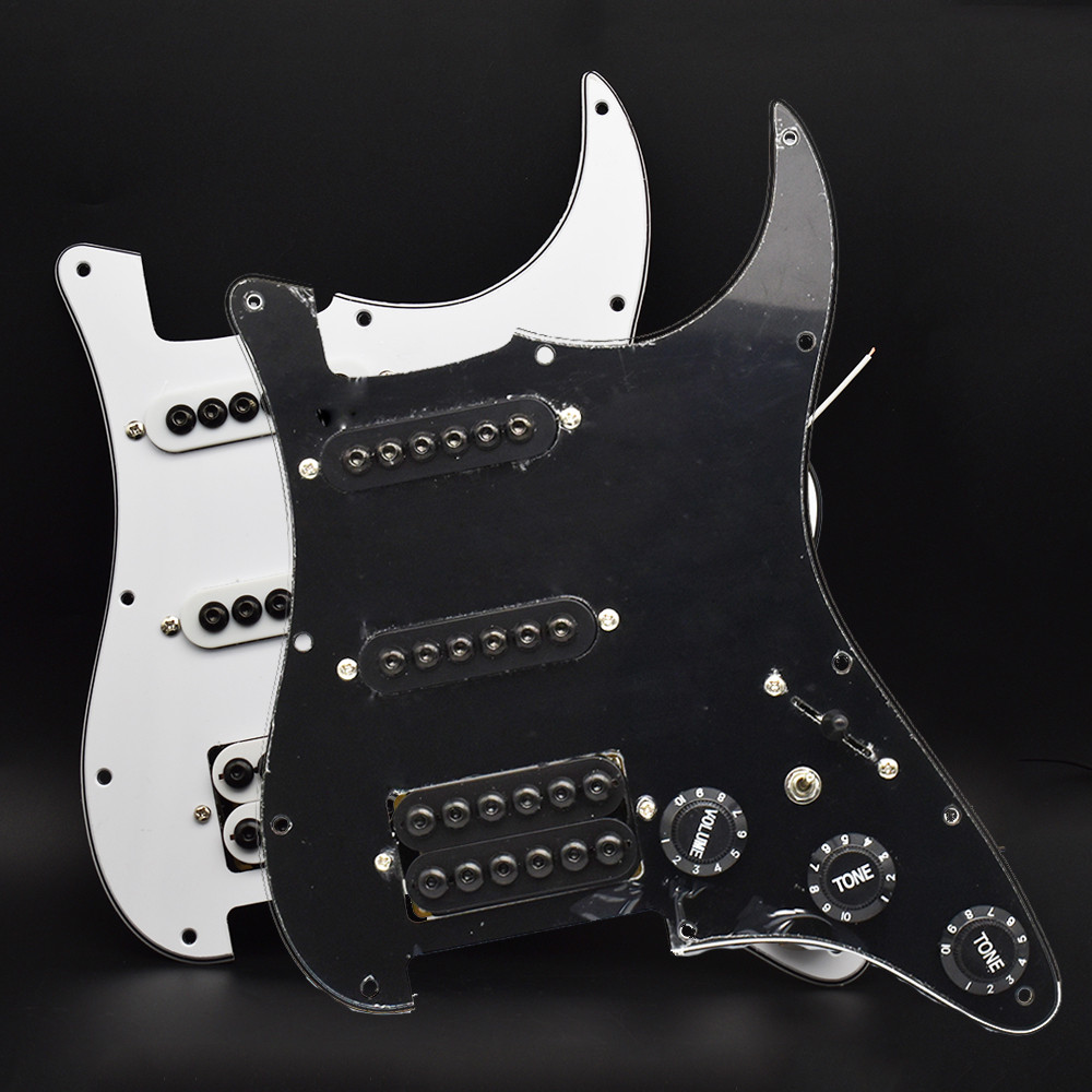 SSH-Coil Splitting กีตาร์ไฟฟ้า ST สไตล์โหลด Pickguard พร้อม On/On Coil ...