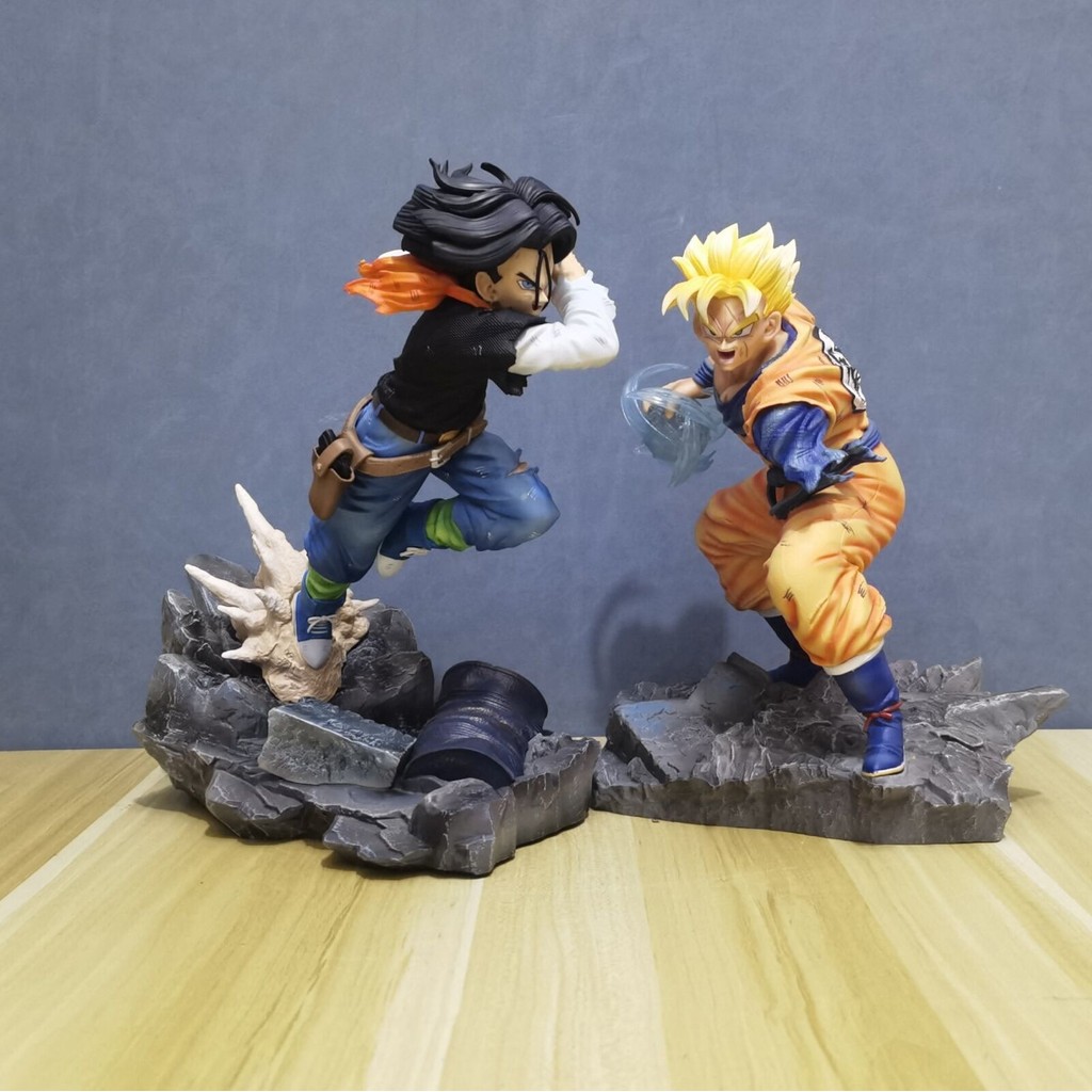 ประณีต Super Saiyan Shadow Gk Future Warrior Pvc Action Figure Of Gohan และ Android 18 30 ซม.ใน ...