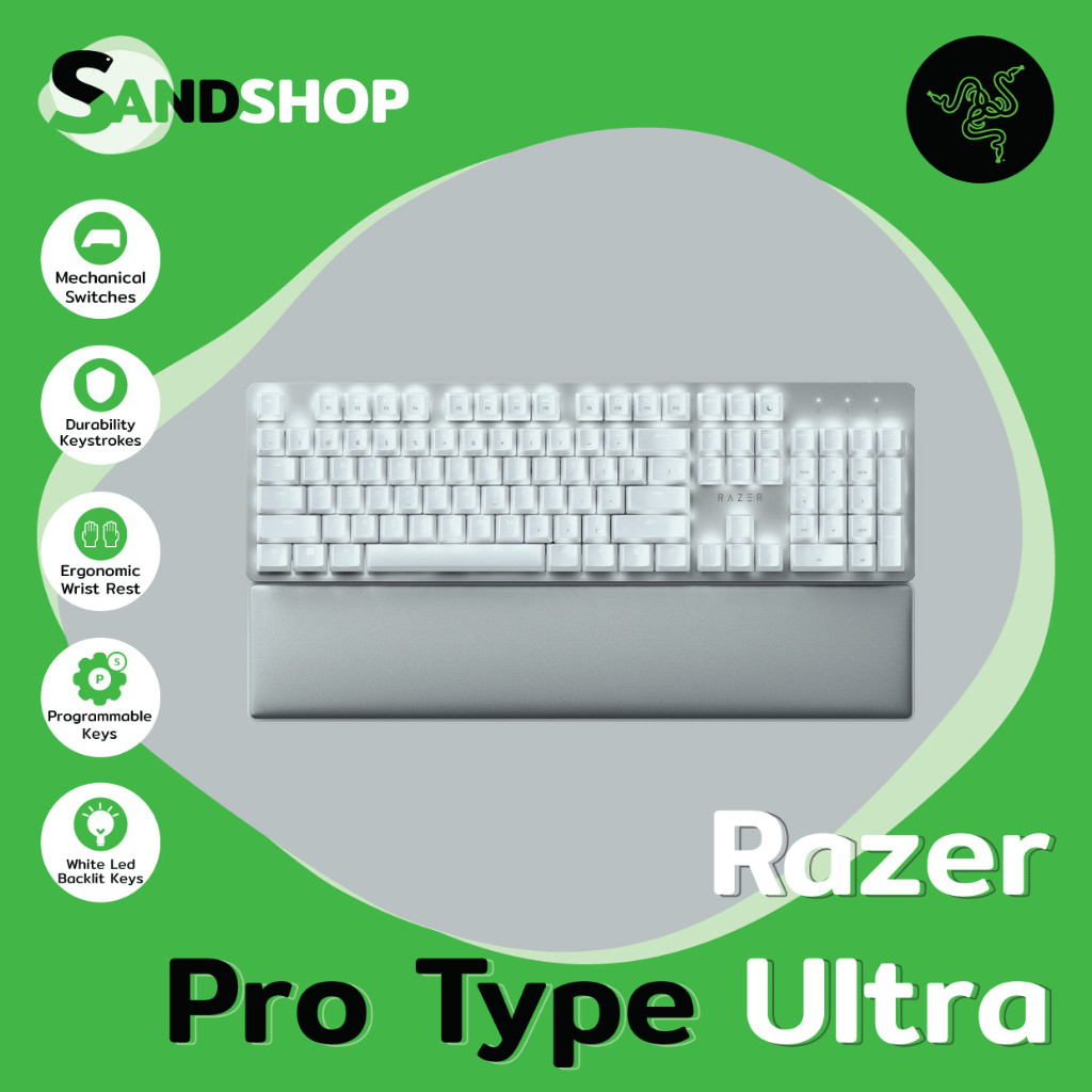 สินค้าพร้อมจัดส่ง คีย์บอร์ด RAZER PRO TYPE ULTRA US ของแท้ทางร้านรับ ...