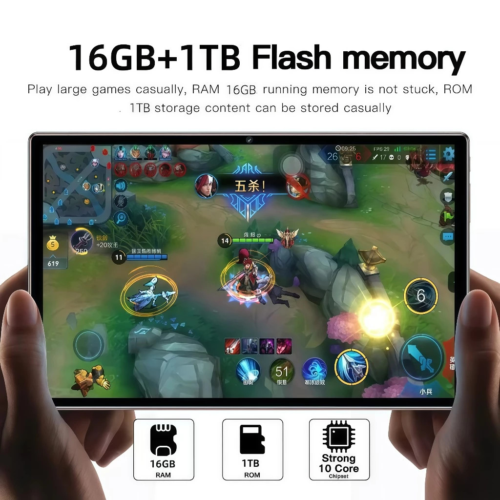 Xiami Tablet Android 5G/ Wi-Fi แรม 16GB รอม 512GB แท็บเล็ต 10.1 นิ้ว ...