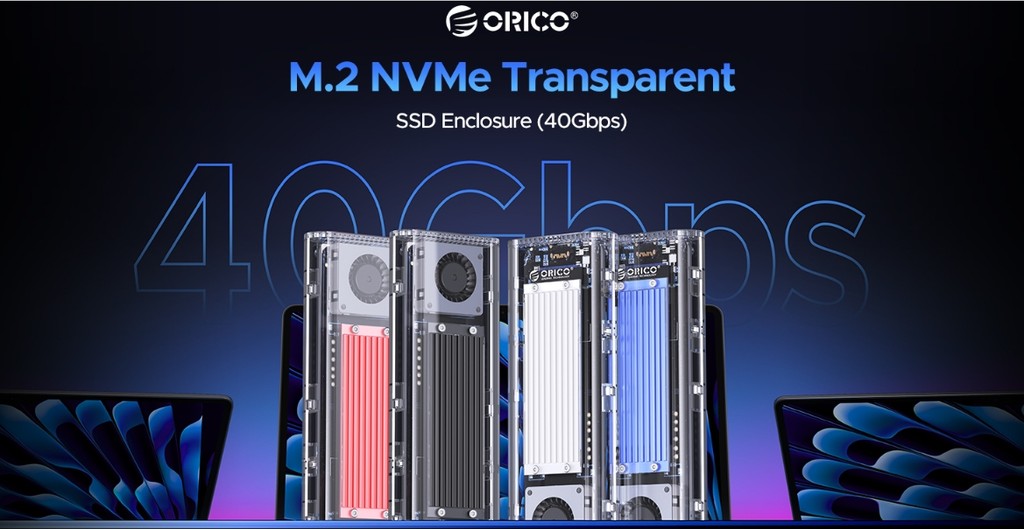 Orico M.2 NVMe SSD Enclosure 40Gbps M2 NVMe สําหรับ Thunderbolt 3 4 ...