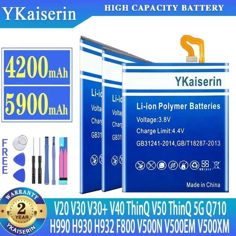 YKaiserin Battery For LG V20 V30 V30+ V40 ThinQ V50 ThinQ 5G H990 H930 ...