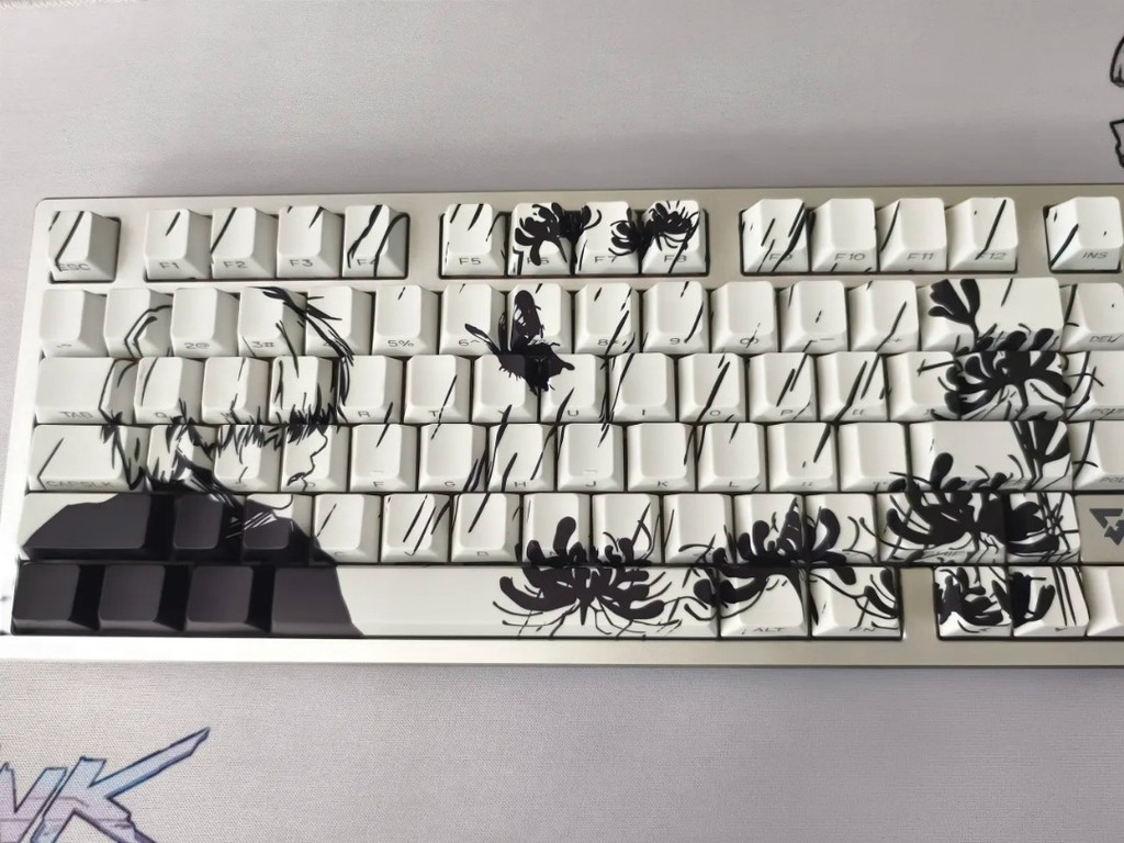 ชุดใหญ่Kaneki Ken Keycap 130 คีย์โปรไฟล์เชอร์รี่ PBT Letter Side ...