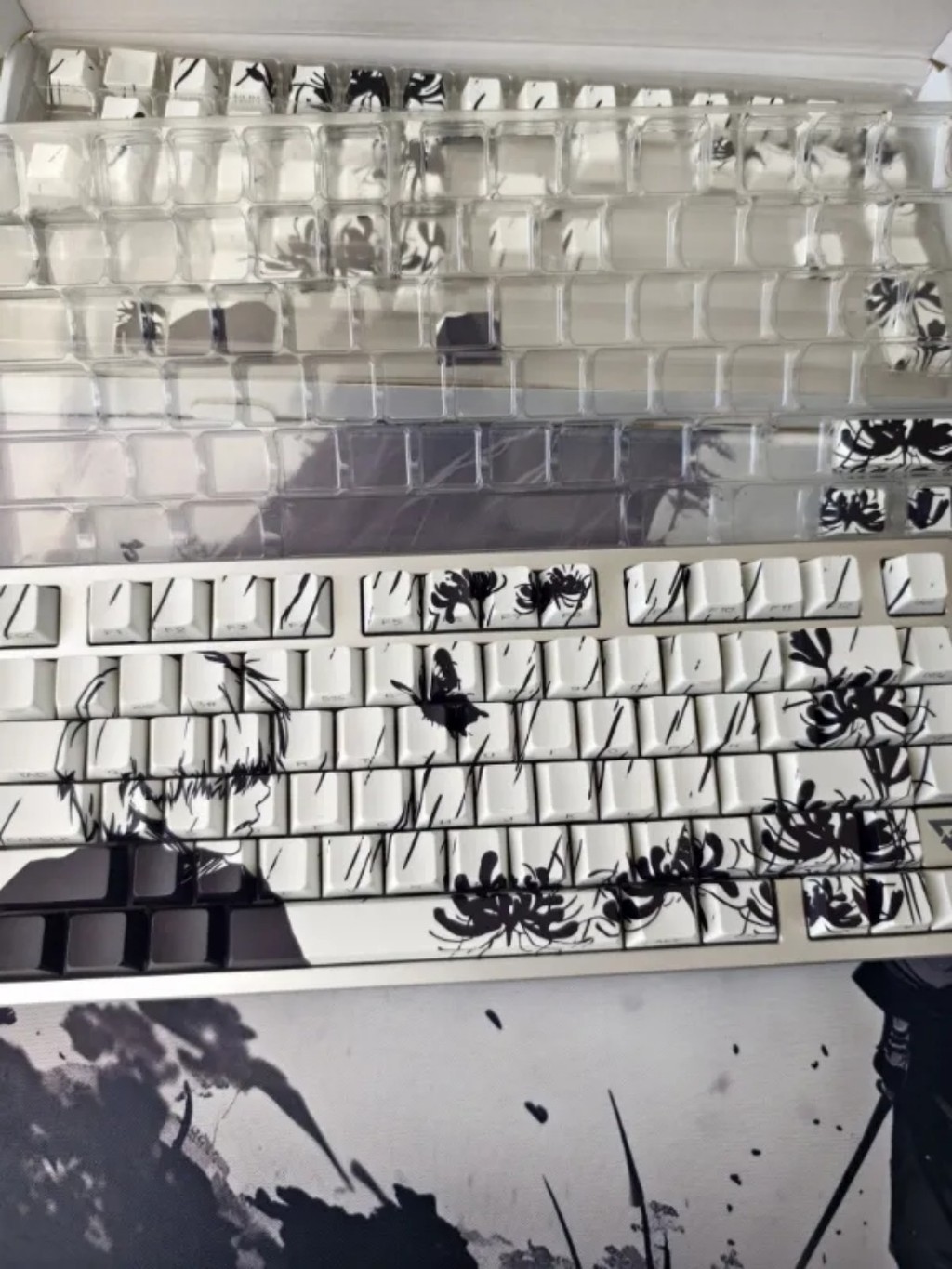 ชุดใหญ่Kaneki Ken Keycap 130 คีย์โปรไฟล์เชอร์รี่ PBT Letter Side ...