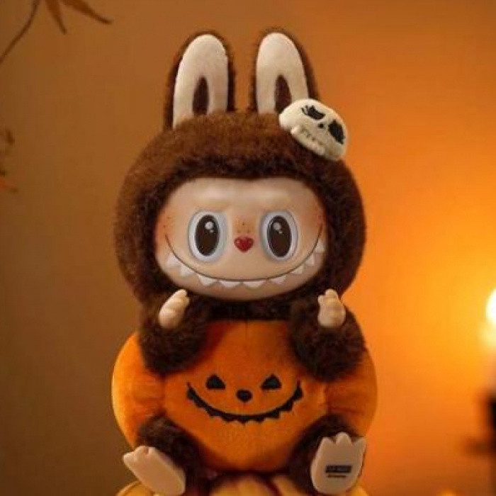 POPMART The Monster Labubu-(Wing Of Fortune, Halloween Seating Pumpkin ...