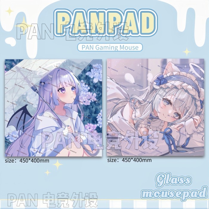 [ปรับแต่งได้] PANPAD แผ่นรองเมาส์กระจกนิรภัย E-sports อนิเมะ Wallhack ...