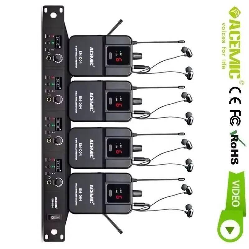 ไร้สาย In Ear Monitor ระบบ IEM UHF Professional Stage Return สําหรับ ...
