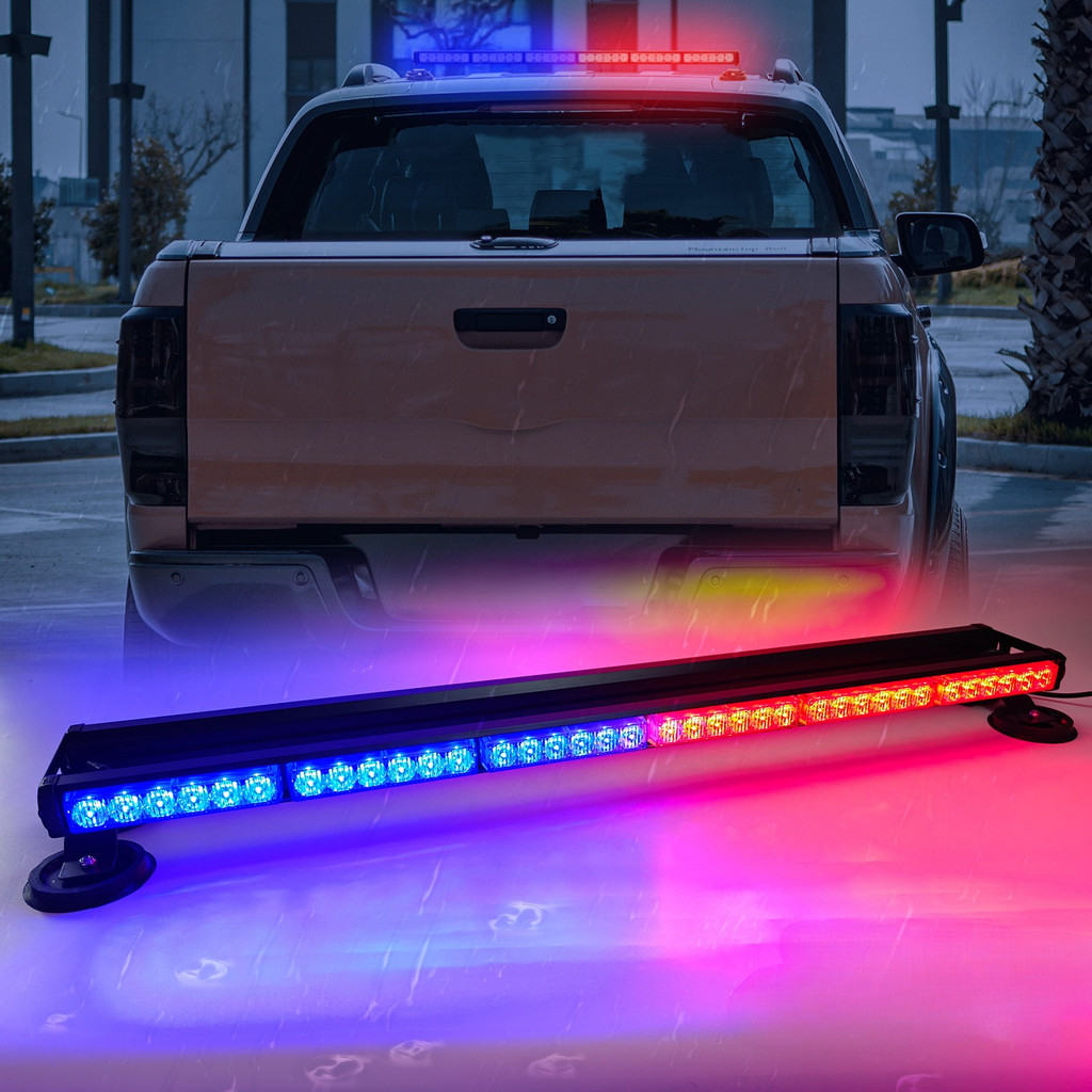 วิศวกรรมยานพาหนะ 6 ส่วน LED Strobe Light ไฟเตือนเพดานสองด้านไฟฉุกเฉิน ...