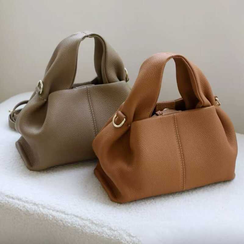 Polene Cloud Bag กระเป๋าสะพายหนังแท้ French Niche Dumpling Bag Work ...