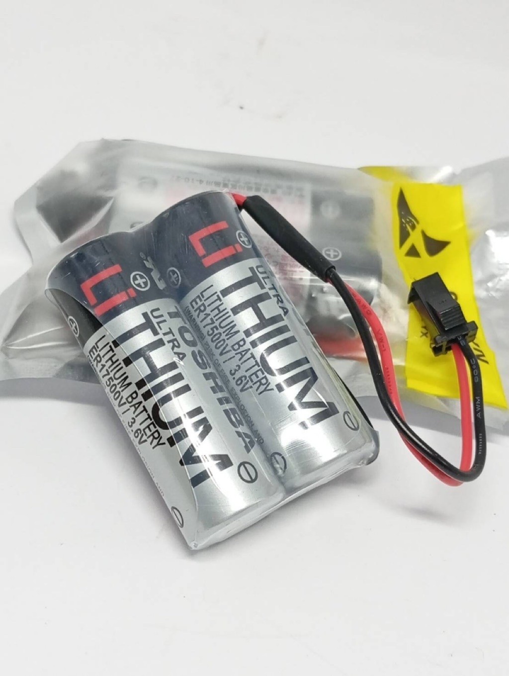 ER17500 แพ็คคู่ ปลั๊กเครื่องบิน ปลั๊กปีก LITHIUM BATTERY ER17500V/3.6V ...