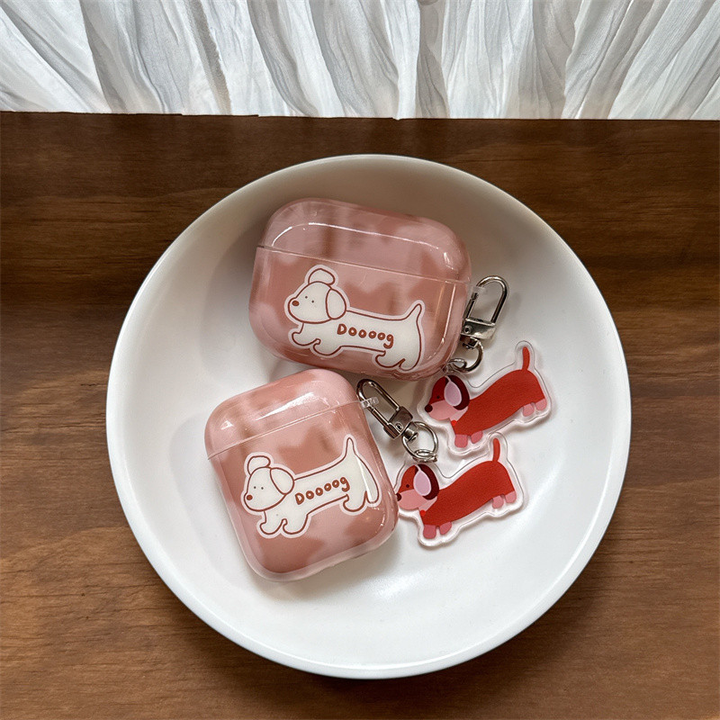 ย้อมไส้กรอกสุนัขสําหรับ Airpods 1/2 3 Pro Pro2 pro3 Airpods4 ชุดหูฟังไร้สายบลูทูธป้องกันกรณี ...