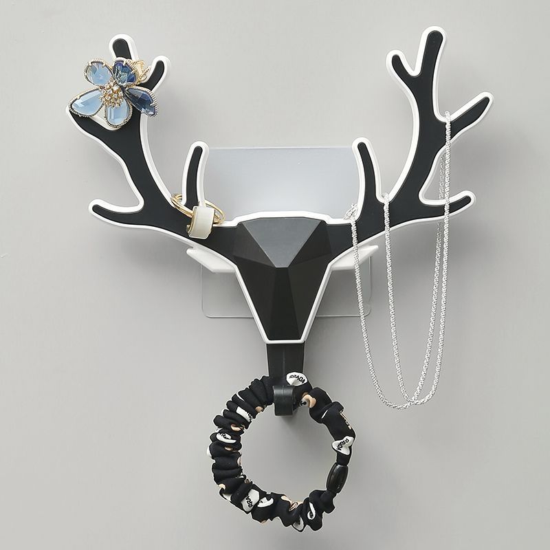 สามมิติ Antler Sticky Hook Coat Hood Hook ประตู Entrance Wall ตกแต่งหัว ...