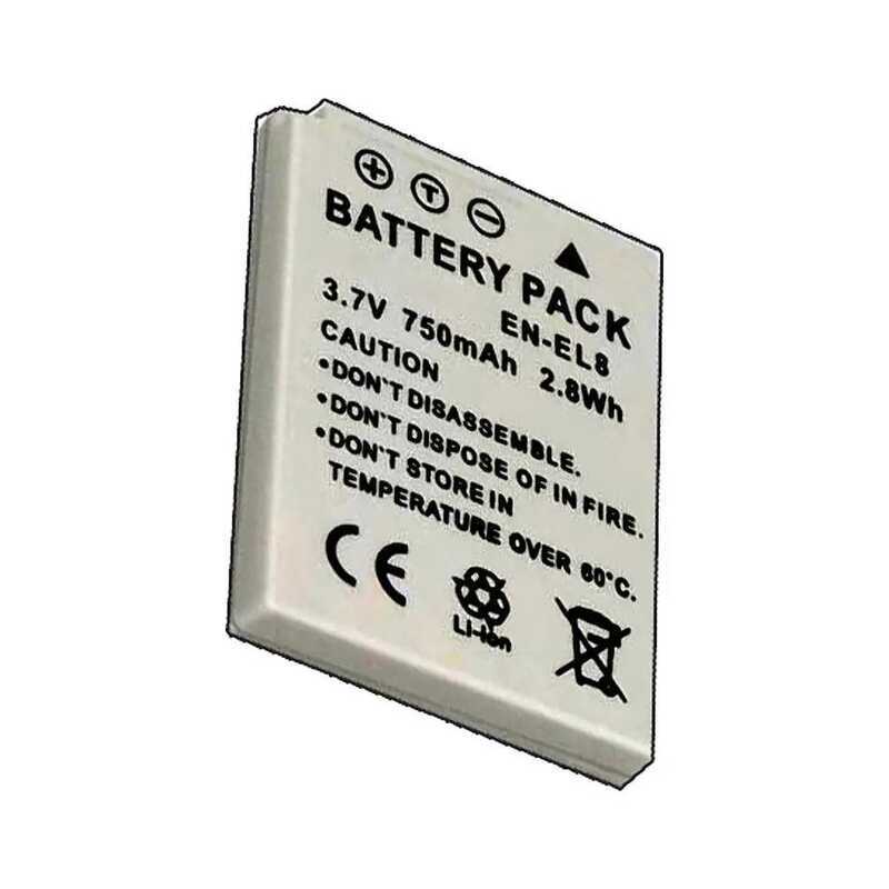 Battery EN-EL8 750mAh For Nikon Coolpix P1 P2 L1 L2 S1 S2 S3 S4 S5 S6 ...